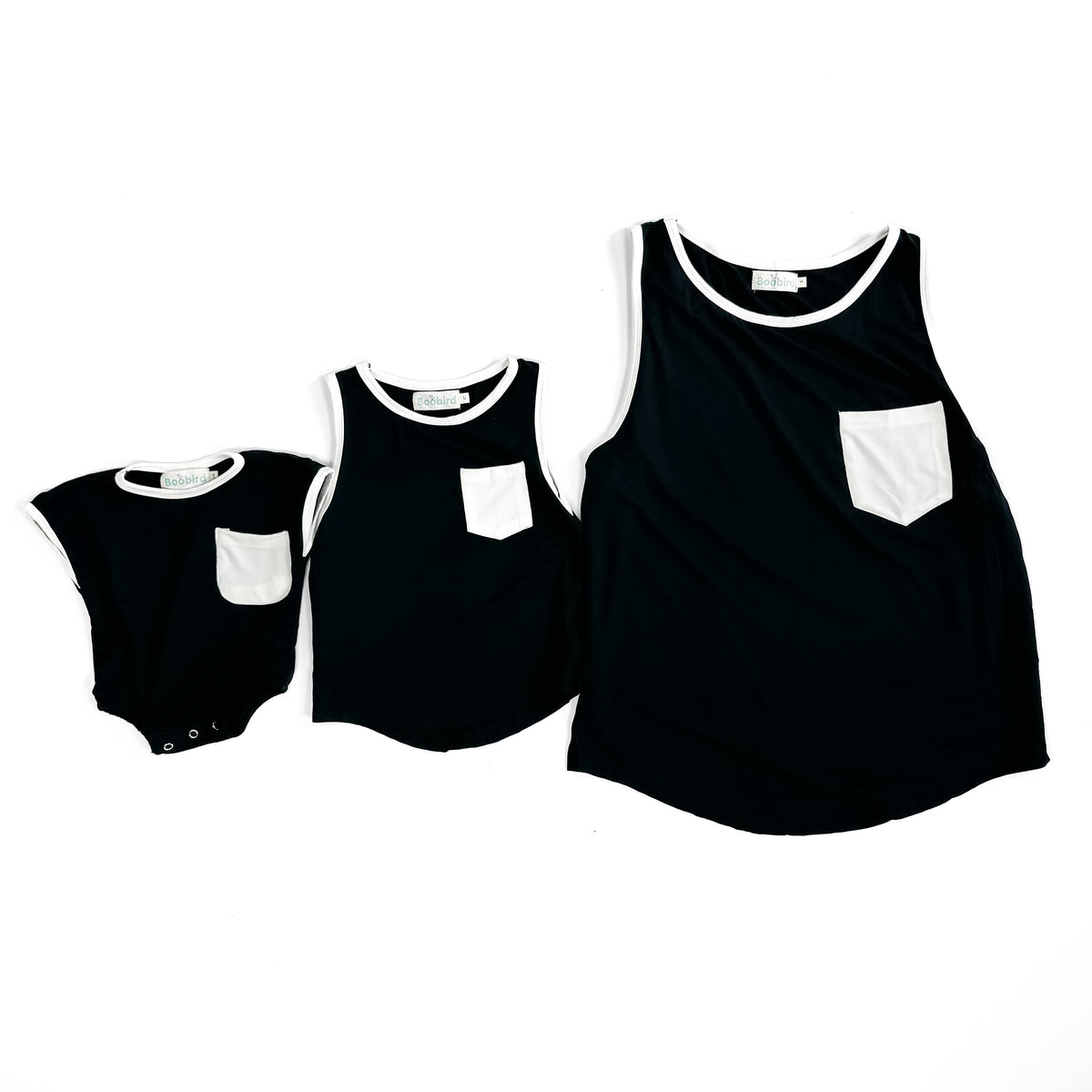 Adult Bamboo Tank- Black – Boobird